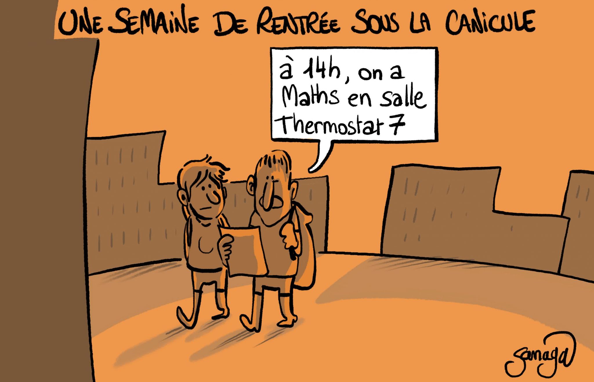 Canicule-rentreescolaire-eleve - Sanaga